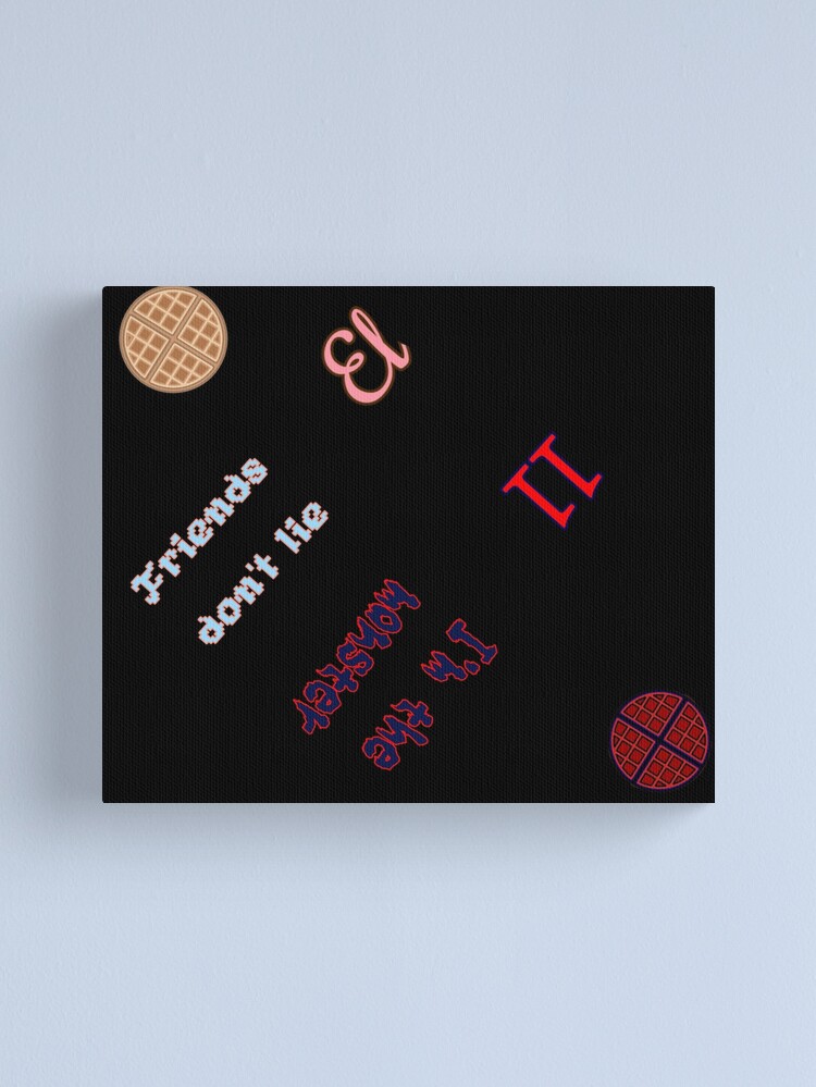 Stranger Things Eleven Upside Down Pattern | Canvas Print