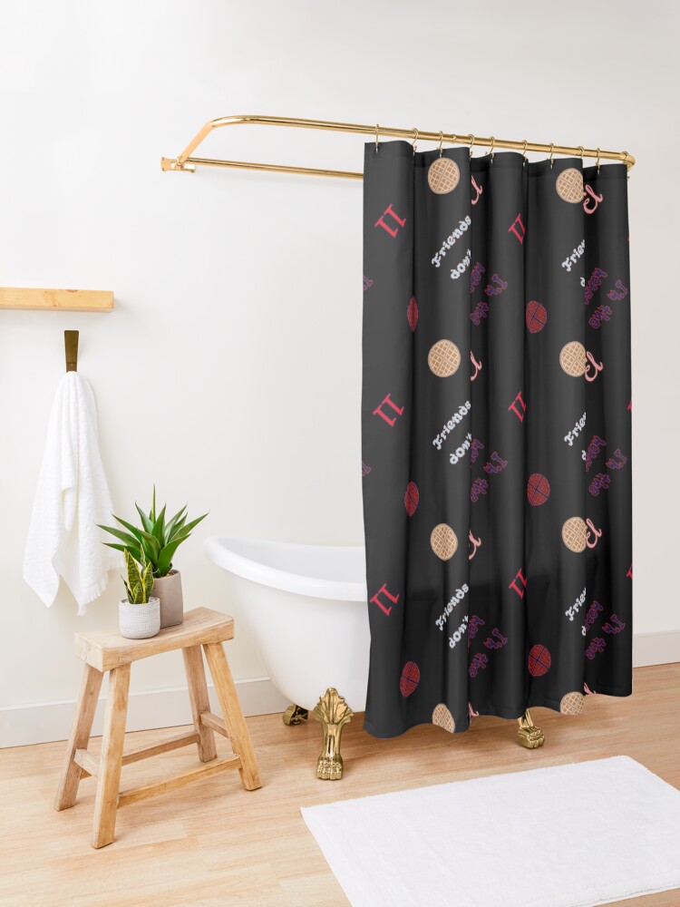 Stranger Things Eleven Upside Down Pattern | Shower Curtain