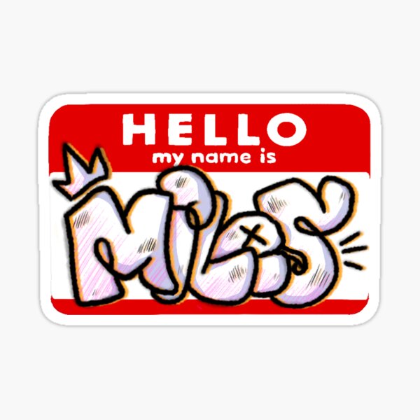 "Miles Morales Graffiti Tag Spider-verse" Sticker for Sale by ...