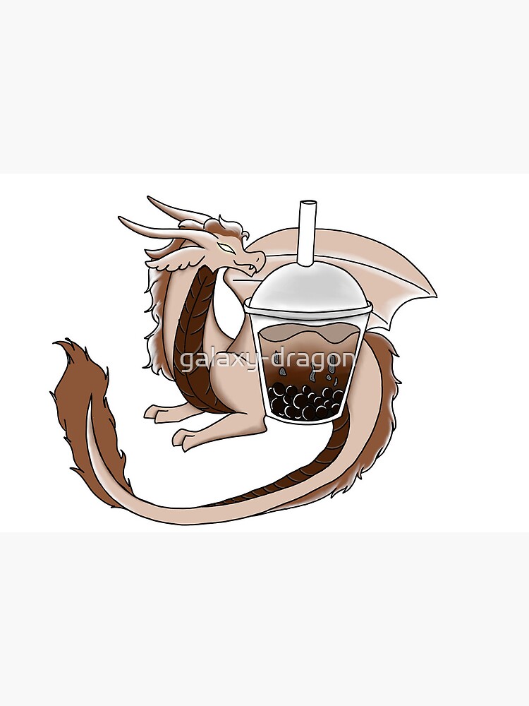 "Boba Tea Dragon" Art Board Print for Sale by galaxy-dragon | Redbubble