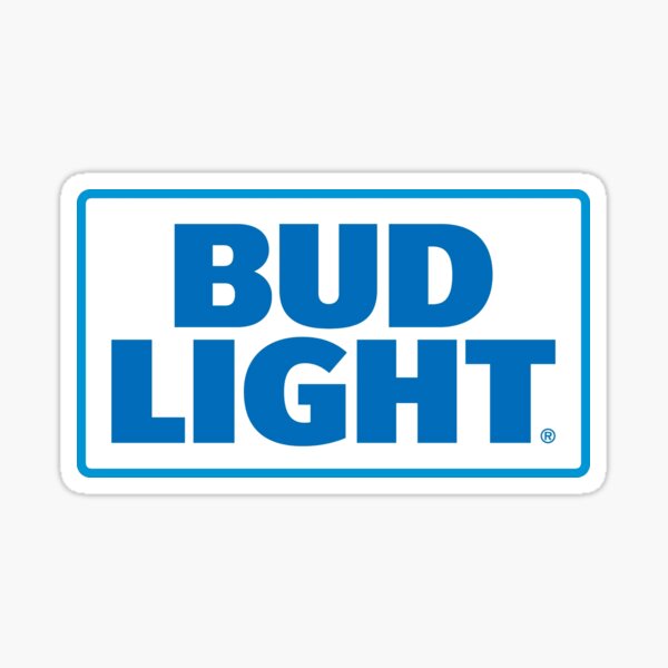 "bud light" Sticker for Sale by samanthaedelman | Redbubble