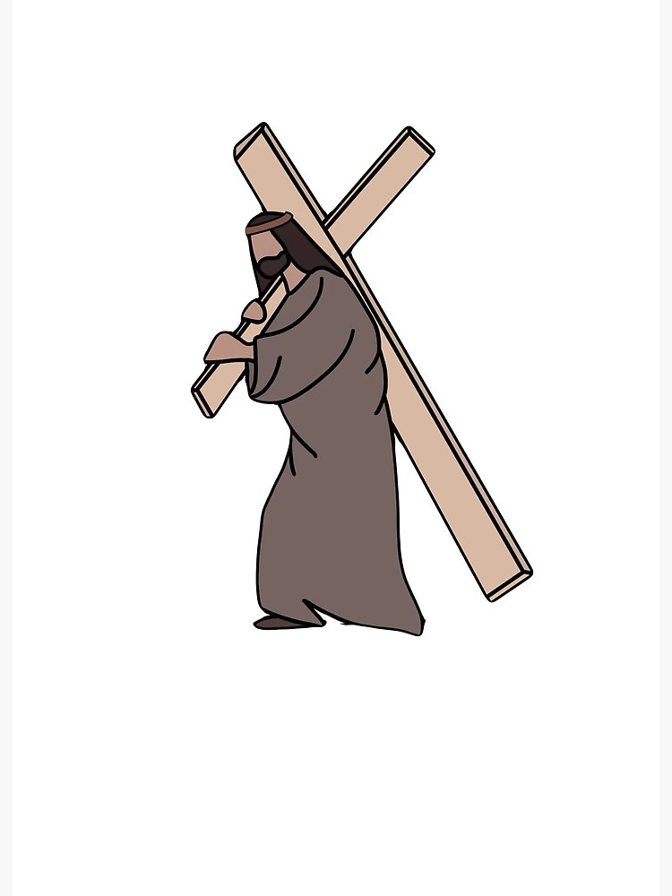 Jesus On The Cross Cartoon