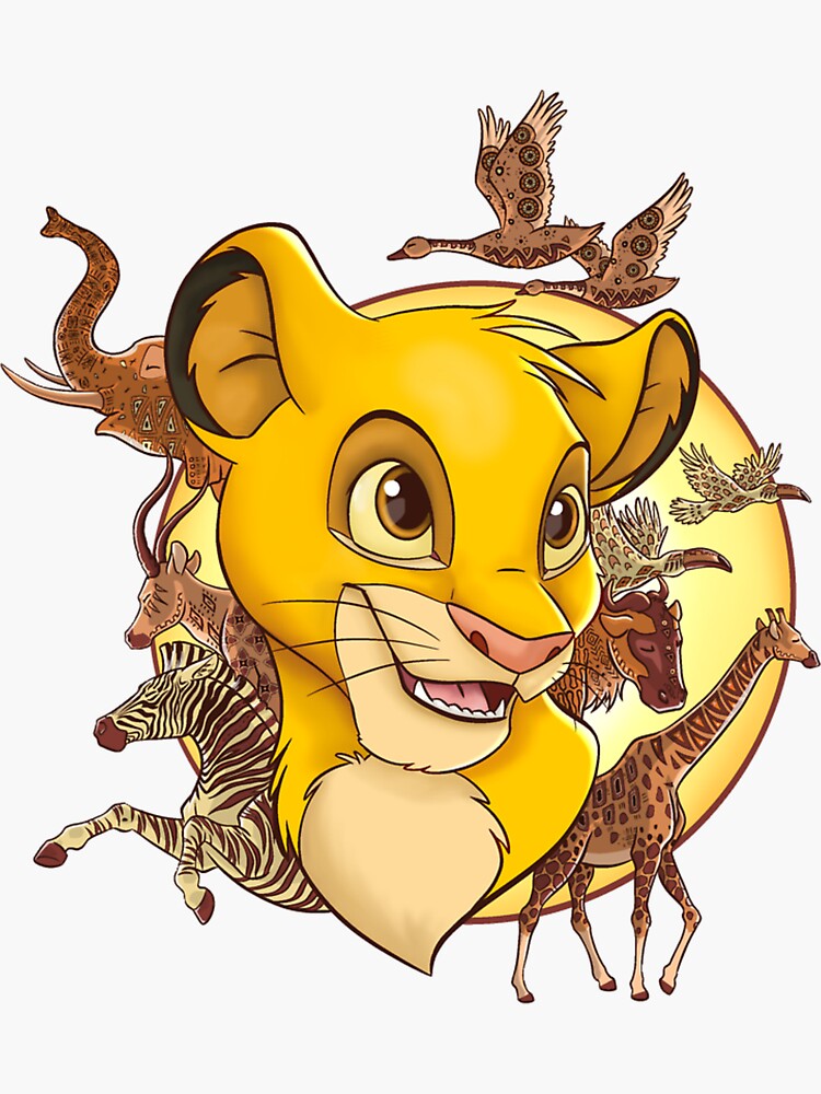 "Simba " Sticker for Sale by KaitlynNade | Redbubble