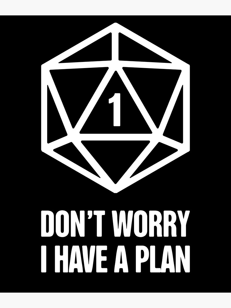 "Funny d20 Roleplaying Game | Board Gaming Graphic" Poster by ...