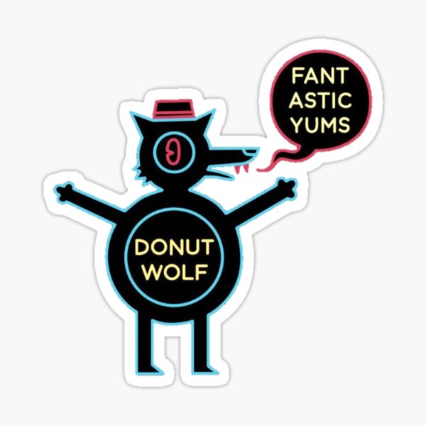 "Night in the Woods - Donut Wolf" Sticker for Sale by deadmoonelf ...
