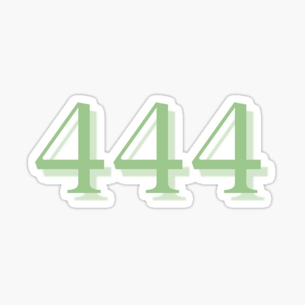 "444 Sage Green Angel Number Design" Sticker for Sale by Jordananne11 ...