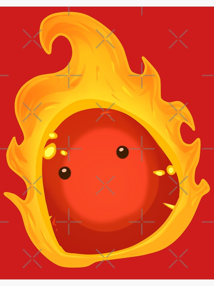 "Fire Slime" Poster for Sale by DTSuccubus | Redbubble