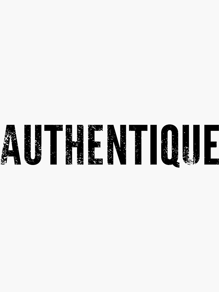 "authentic" Stickerundefined by bamboo00 | Redbubble