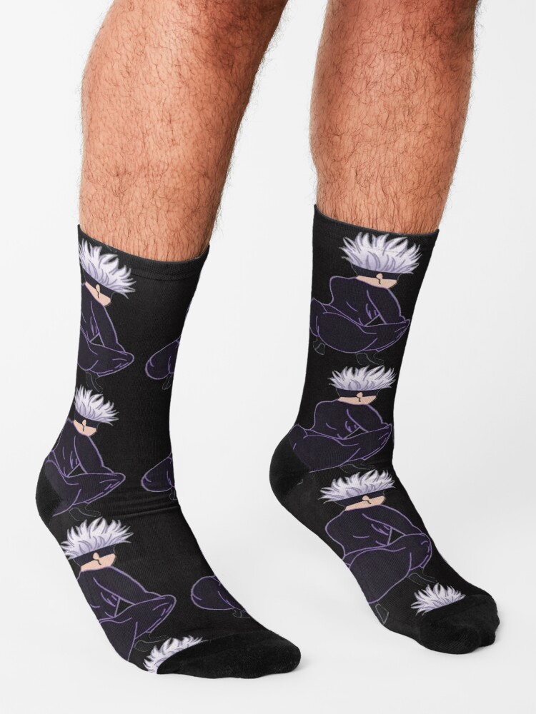 "gojo " Socks for Sale by demonking09 | Redbubble