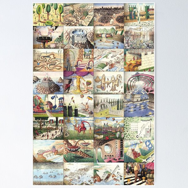 "Codex Seraphinianus" Poster for Sale by Montage-Madness | Redbubble