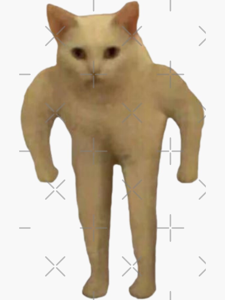 Buff Cat Meme Sticker For Sale By 7nation Redbubble