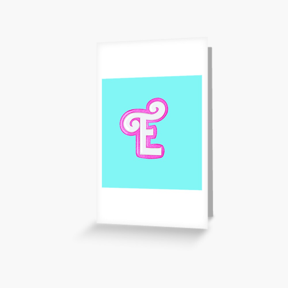 "Barbie Initial, E" Sticker for Sale by Laceyjae | Redbubble