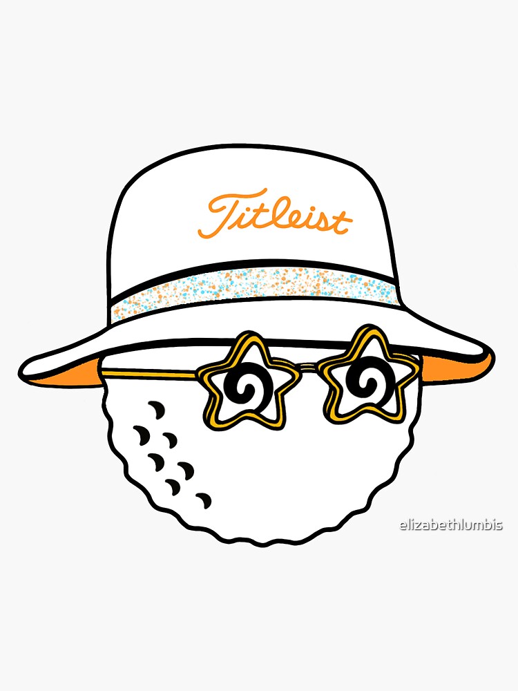 "Titleist Golf Ball" Sticker for Sale by elizabethlumbis | Redbubble