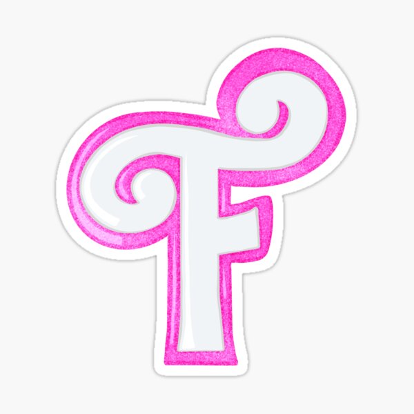 "Barbie Initial, F" Sticker for Sale by Laceyjae | Redbubble