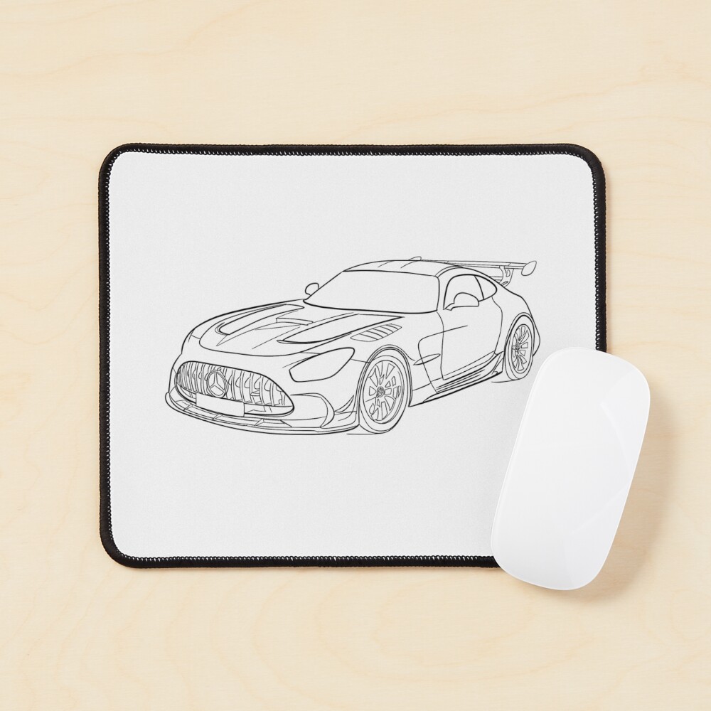 "AMG GT Black Series Line Sketch" Art Print for Sale by awusnow | Redbubble