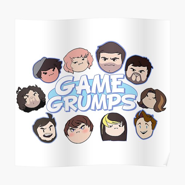 "Game Grumps Logo grumpheads design" Poster by Ememelio | Redbubble