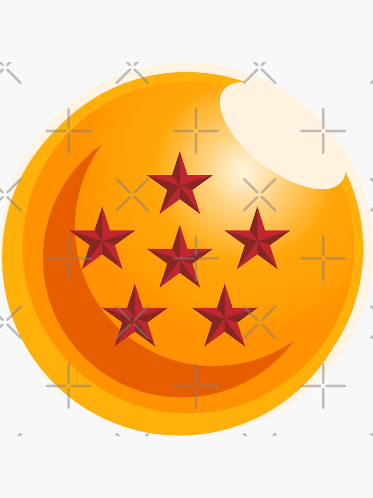 "6 Star Dragon Ball Single Sticker" Sticker for Sale by PRINTOWN ...
