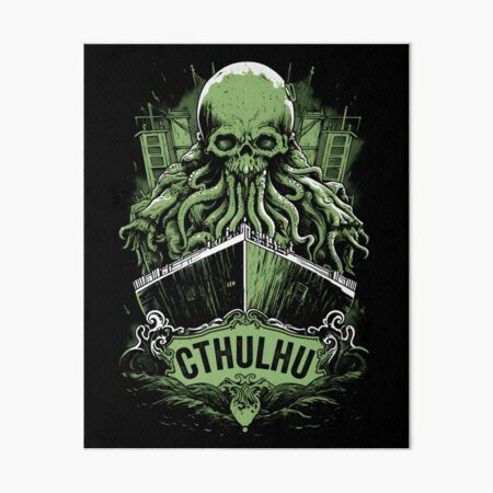 "The Call of Cthulhu Mythos: Ktulu & Lovecraft's Death" Art Board Print ...