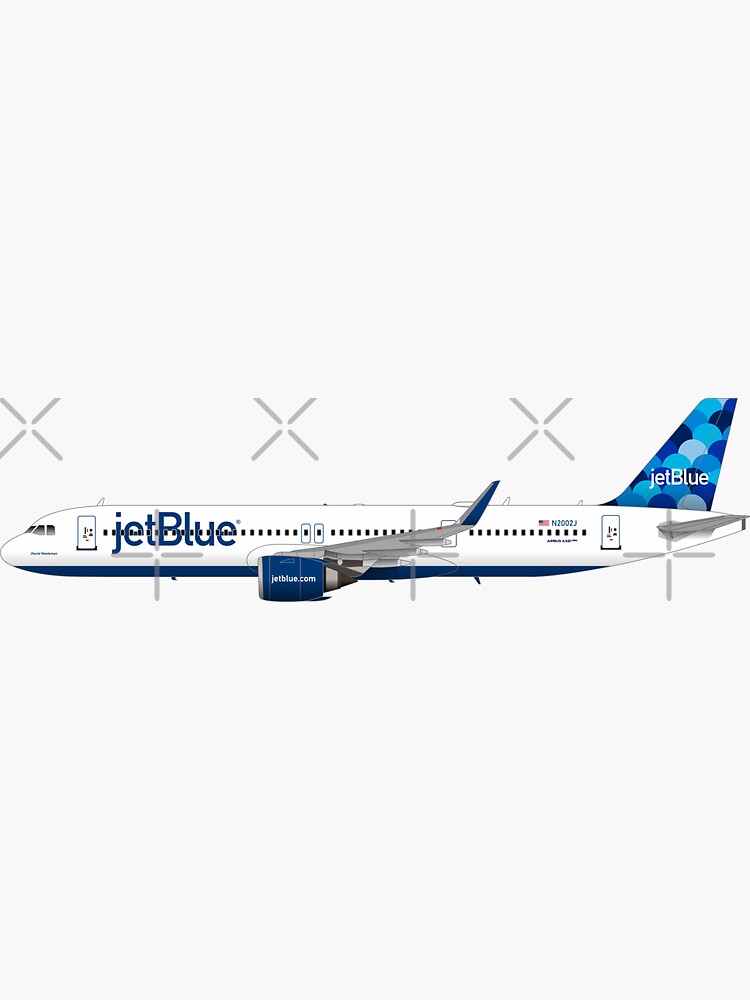 "JetBlue Airways Airbus A321neo "Balloons"" Sticker for Sale by ...