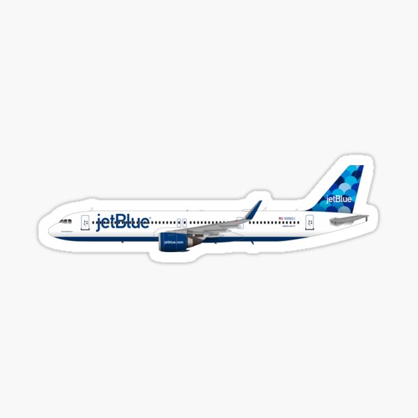 "JetBlue Airways Airbus A321neo "Balloons"" Sticker for Sale by ...