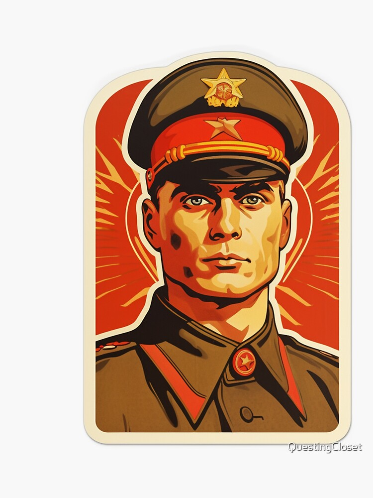 "Soviet Style " Sticker for Sale by QuestingCloset | Redbubble