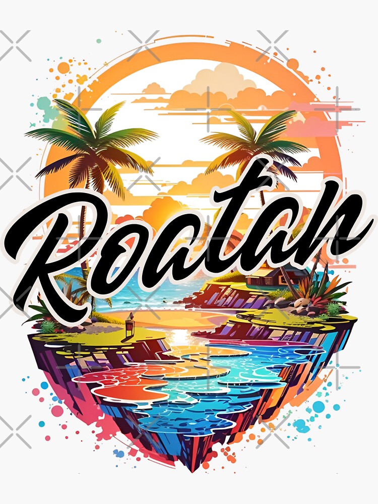 "Roatan Bay Islands Honduras" Sticker for Sale by -Gustavo | Redbubble