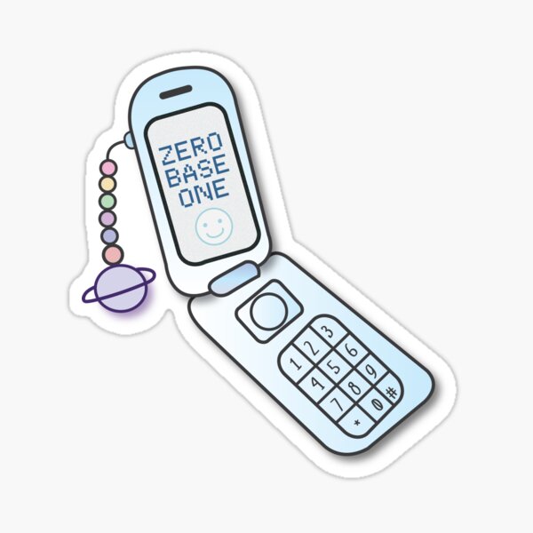"ZB1 Flip Phone Boys Planet (kpop)" Sticker for Sale by monkeybananas ...
