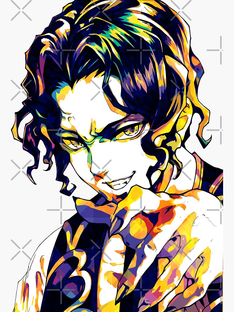 "Muzan Anime Pop Art " Sticker for Sale by Mitsugoshi | Redbubble