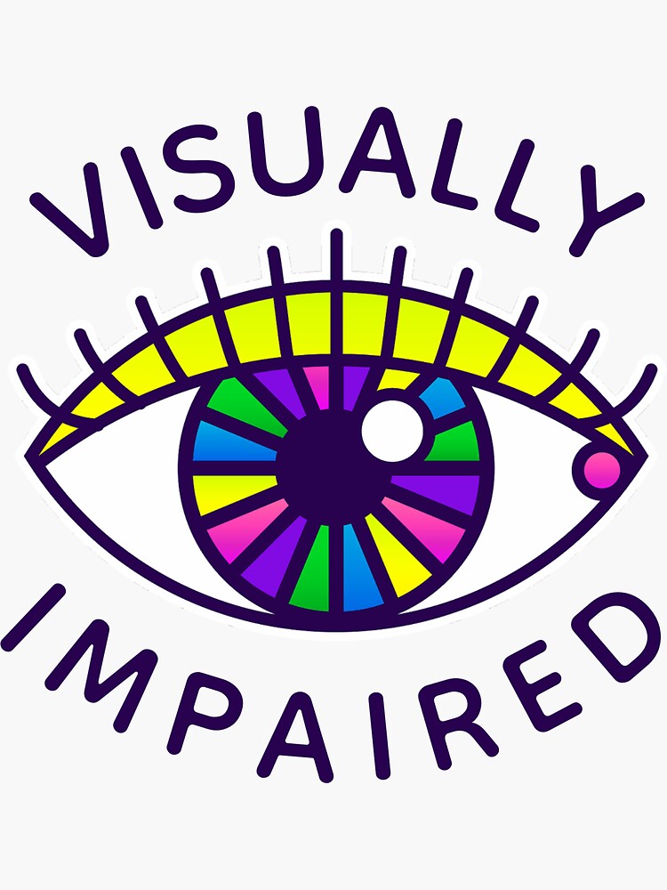 "Visually Impaired Low Vision Loss Blind Awareness Retro Eyeball ...