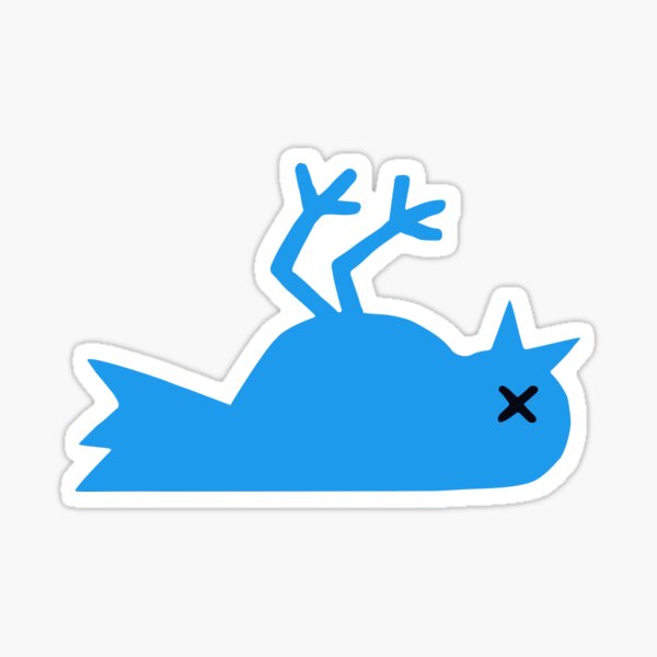 "Twitter X logo" Sticker for Sale by theresaflack | Redbubble