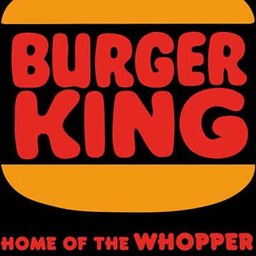 "Burger King" Sticker for Sale by GeorgeErler1 | Redbubble