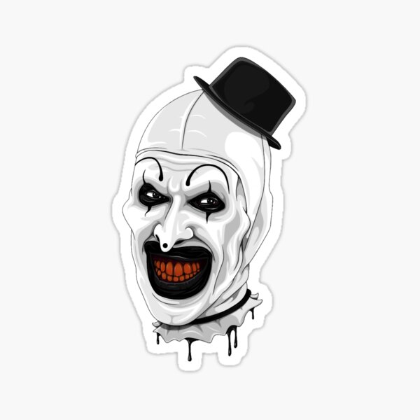 "Art the Clown terrifier movie halloween " Sticker for Sale by ...