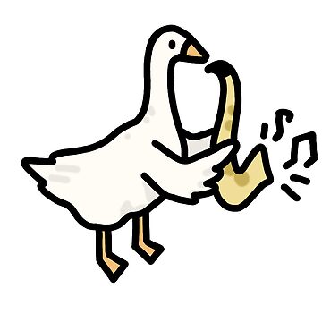 "Cute Saxophone Goose Duck Playing Jazz" Sticker for Sale by ...
