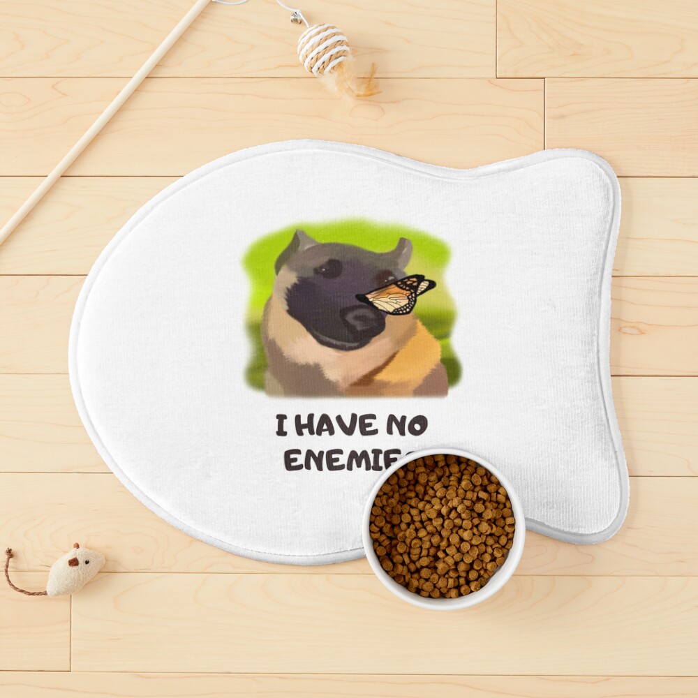 "I HAVE NO ENEMIES DOG BUTTERFLY" Sticker by Promand-pun | Redbubble