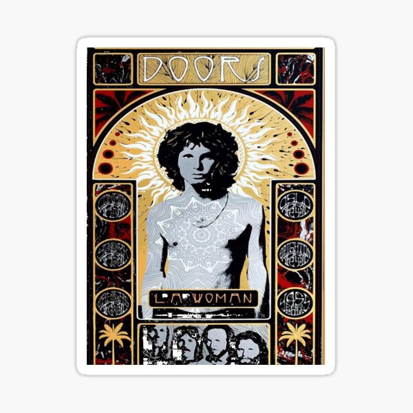 "Jim Morrison Collage" Sticker for Sale by grainnewinifred | Redbubble