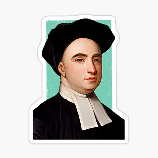 "Irish Philosopher George Berkeley - pistachio - illustration " Sticker ...