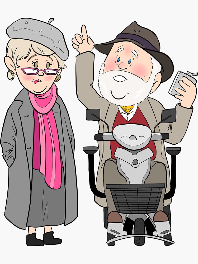 "Pearl and Sandy" Sticker by scrapyardbfs | Redbubble