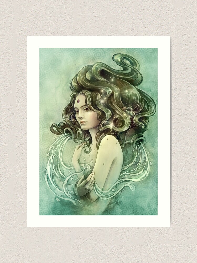 "Zodiac Aquarius" Art Print by strijkdesign | Redbubble