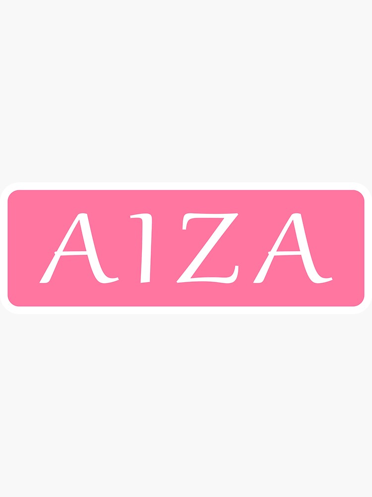 "Aiza Girls Name" Sticker for Sale by jeallan | Redbubble