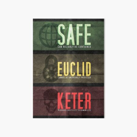 "SCP - Threat Levels" Art Board Print for Sale by TheVolgun | Redbubble