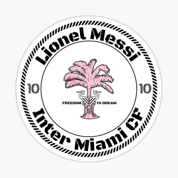 "Messi Inter Miami CF" Sticker for Sale by kelsiesst | Redbubble