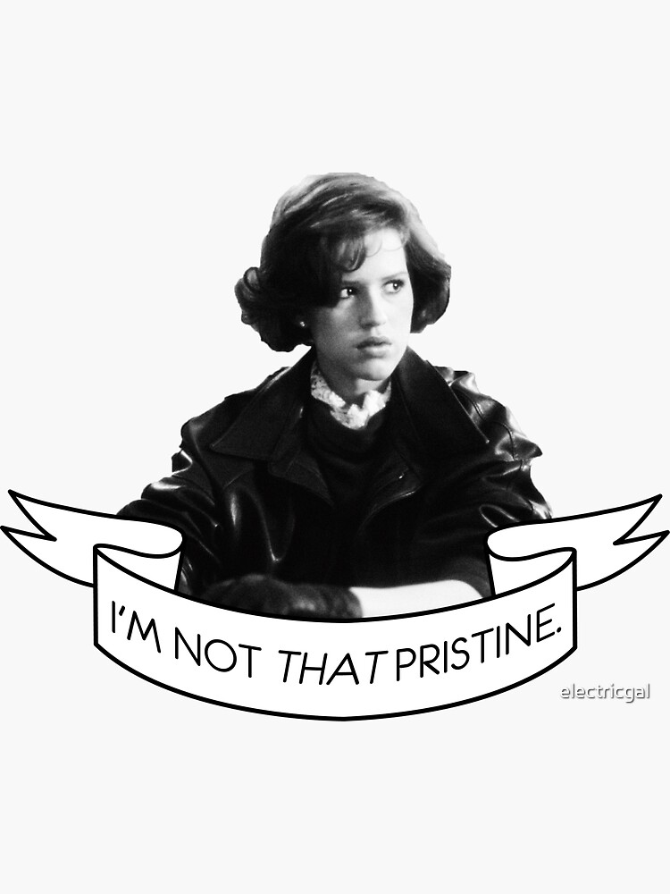 "claire standish, the breakfast club - pristine" Sticker by electricgal ...