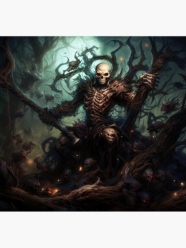 "Skeleton King" Art Print for Sale by Dawn van Doorn | Redbubble