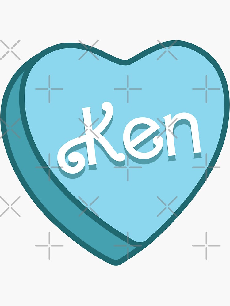 "I love Ken" Sticker for Sale by Lizzard Squizzard | Redbubble