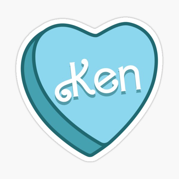 "I love Ken" Sticker for Sale by Lizzard Squizzard | Redbubble