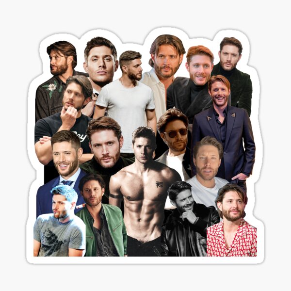 " HIGH QUALITY jensen ackles photo collage " Sticker for Sale by ...