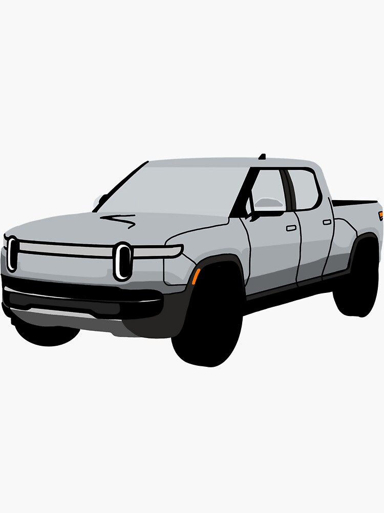 "Rivian Truck" Sticker for Sale by soapboxturtles | Redbubble