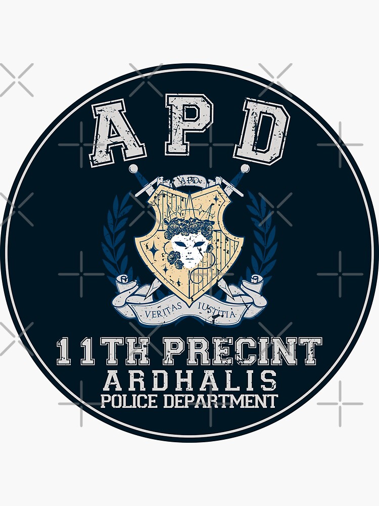 "Purple Hyacinth APD Ardhalis Police Department 11th Precinct" Sticker ...