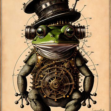 "steampunk frog" Art Printundefined by Luminathek | Redbubble