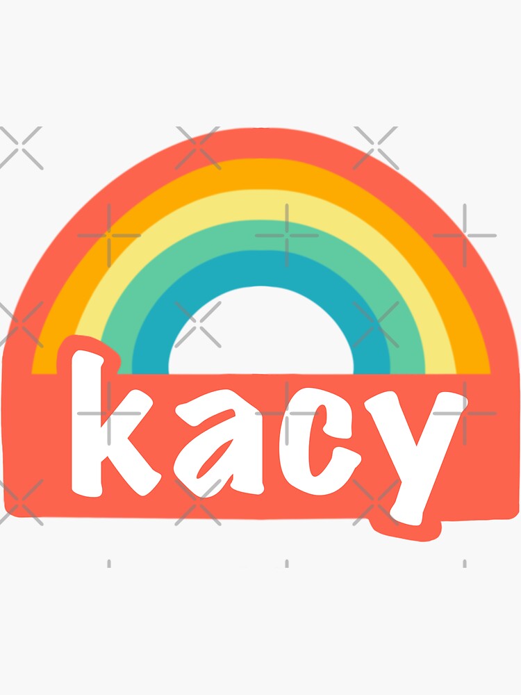 "rainbow kacy " Sticker for Sale by maya-bishop | Redbubble
